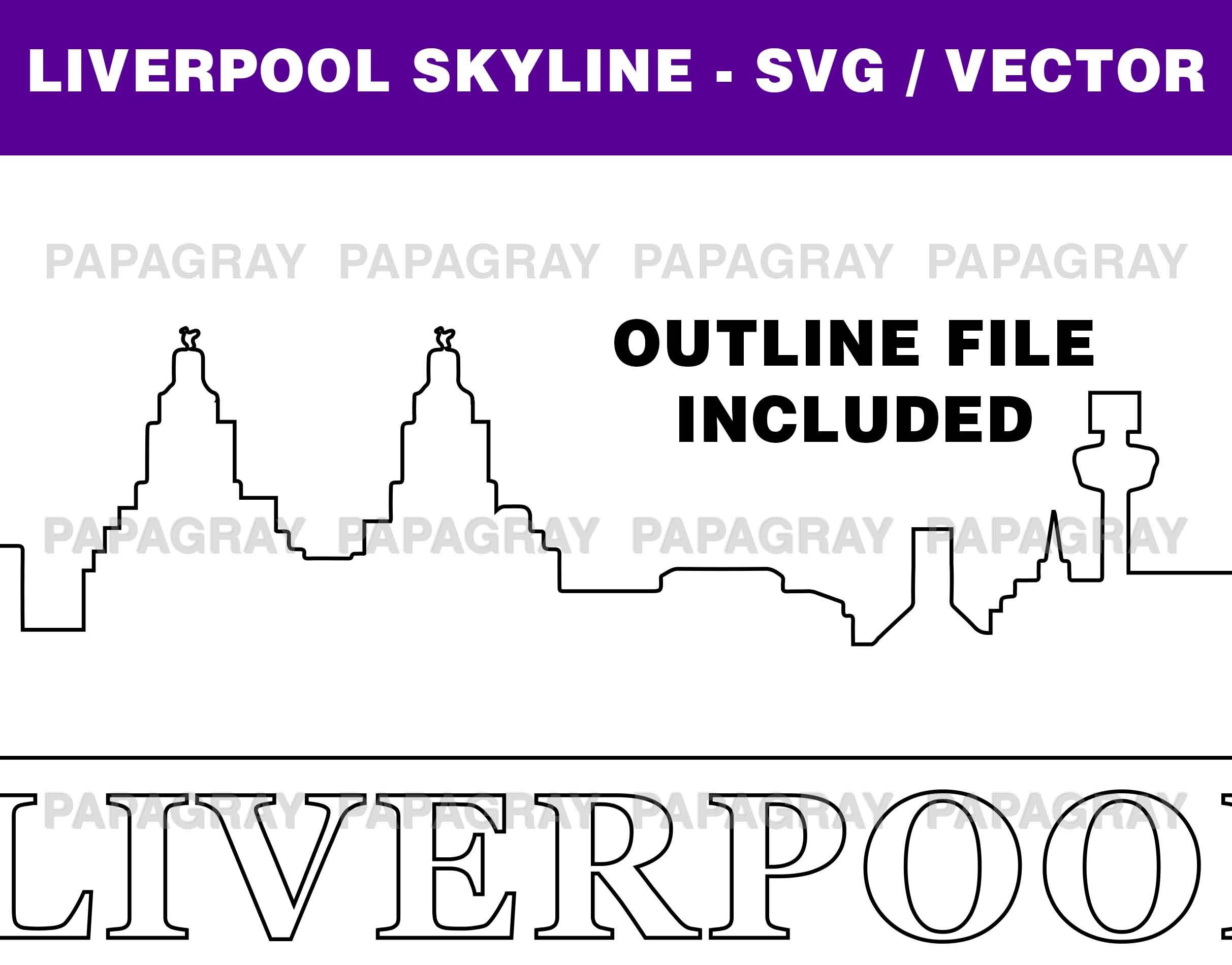 Liverpool Skyline SVG | Digital Download | Liverpool SVG, Liverpool ...