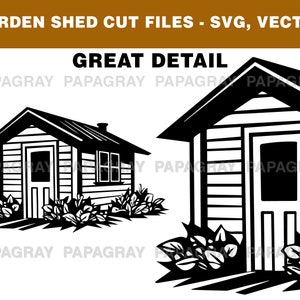 Garden Shed SVG Cut Files - 10 Designs | Digital Download | Toolshed ...
