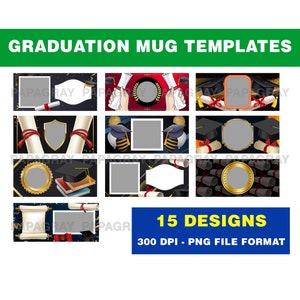 Graduation Mug Templates 15 Designs Digital Download University ...