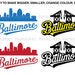 Baltimore SVG Vector Graphic Bundle - 6 Designs | Digital Download ...