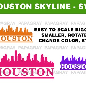 Houston Skyline SVG | Digital Download | Houston SVG, Houston PNG ...