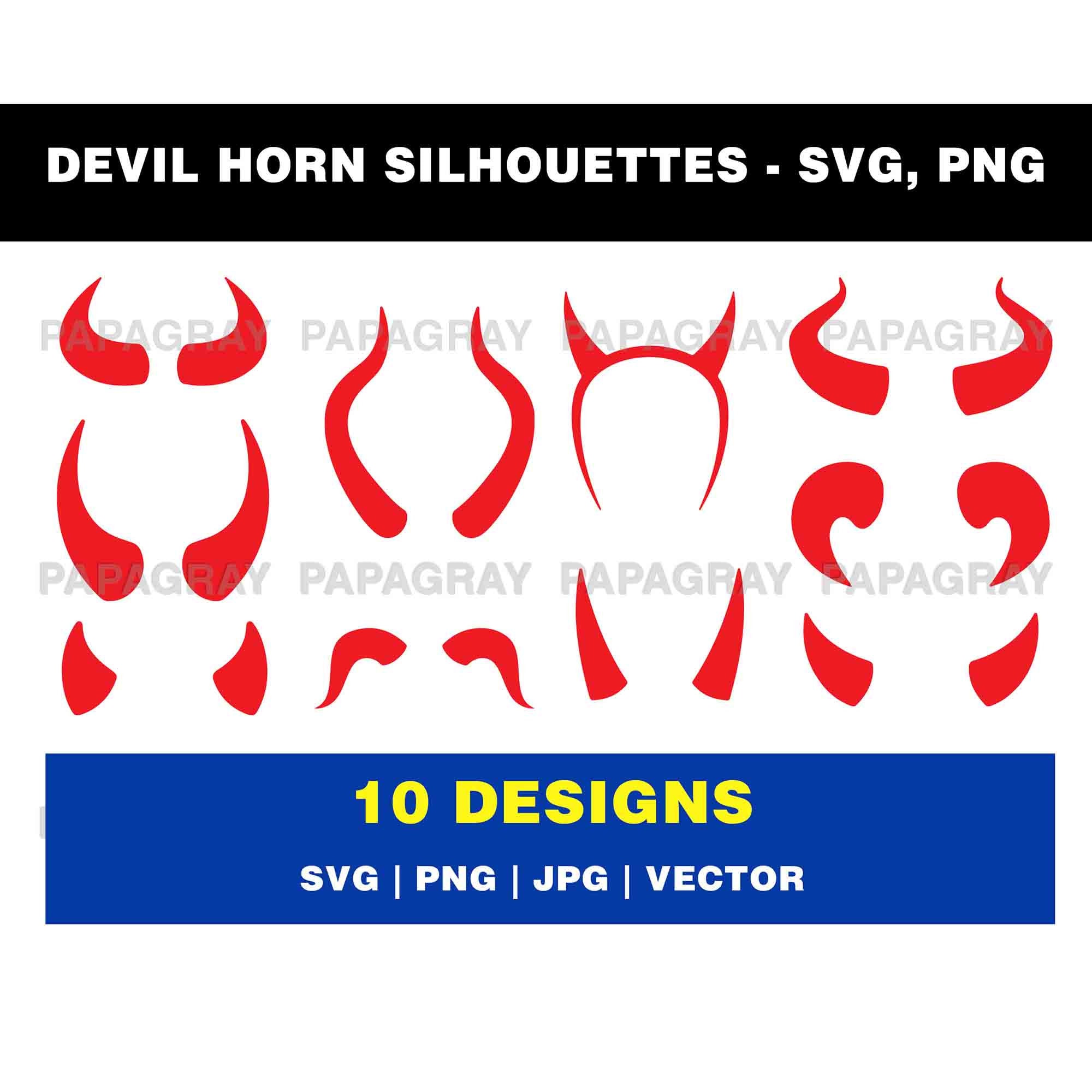 Cute Devil Horns Tattoo