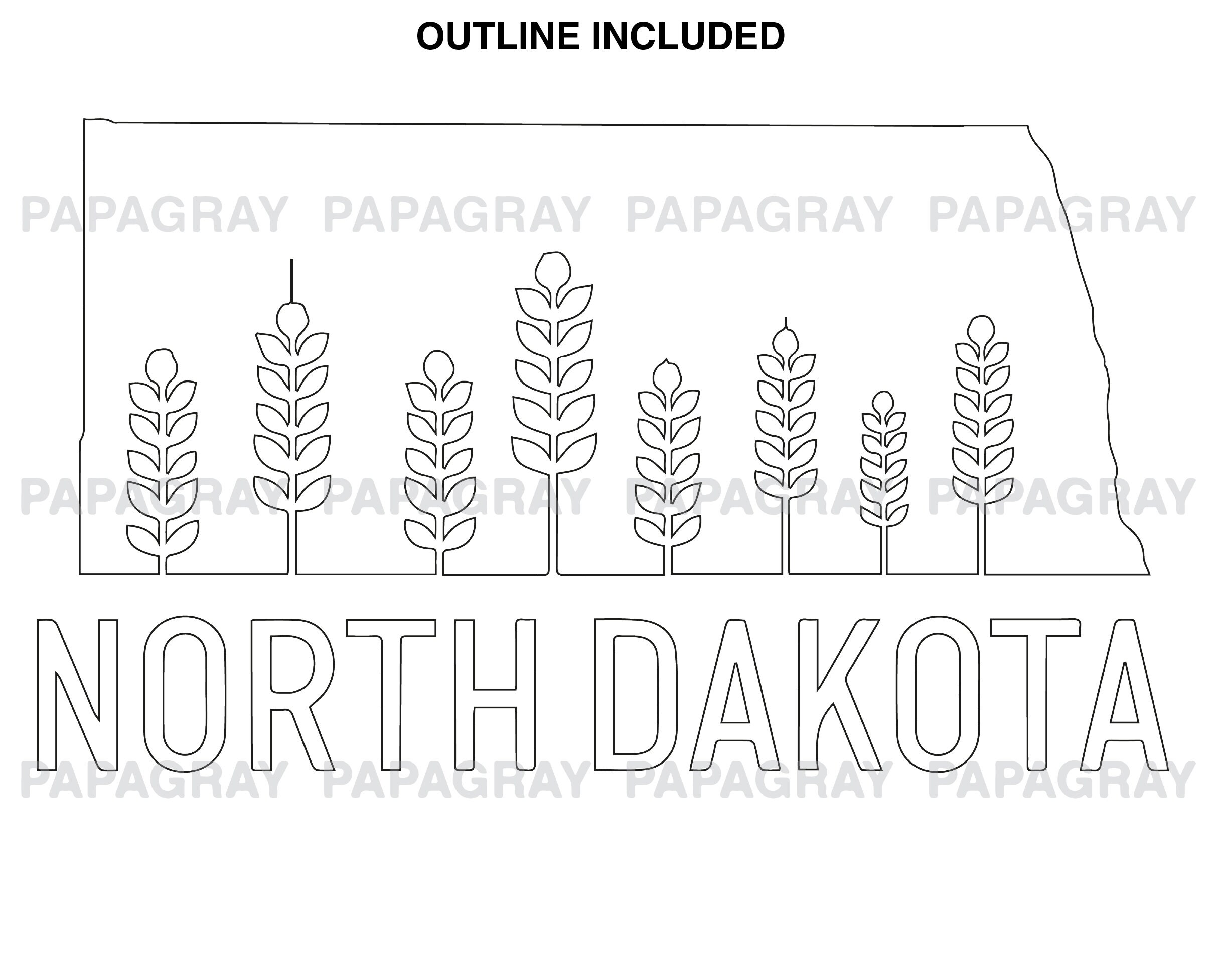 North Dakota SVG Vector Graphic Bundle (digital Download) - Etsy
