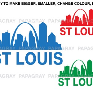 St Louis Skyline SVG Bundle - 7 Designs | Digital Download | United ...