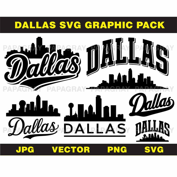 Dallas Skyline - Etsy
