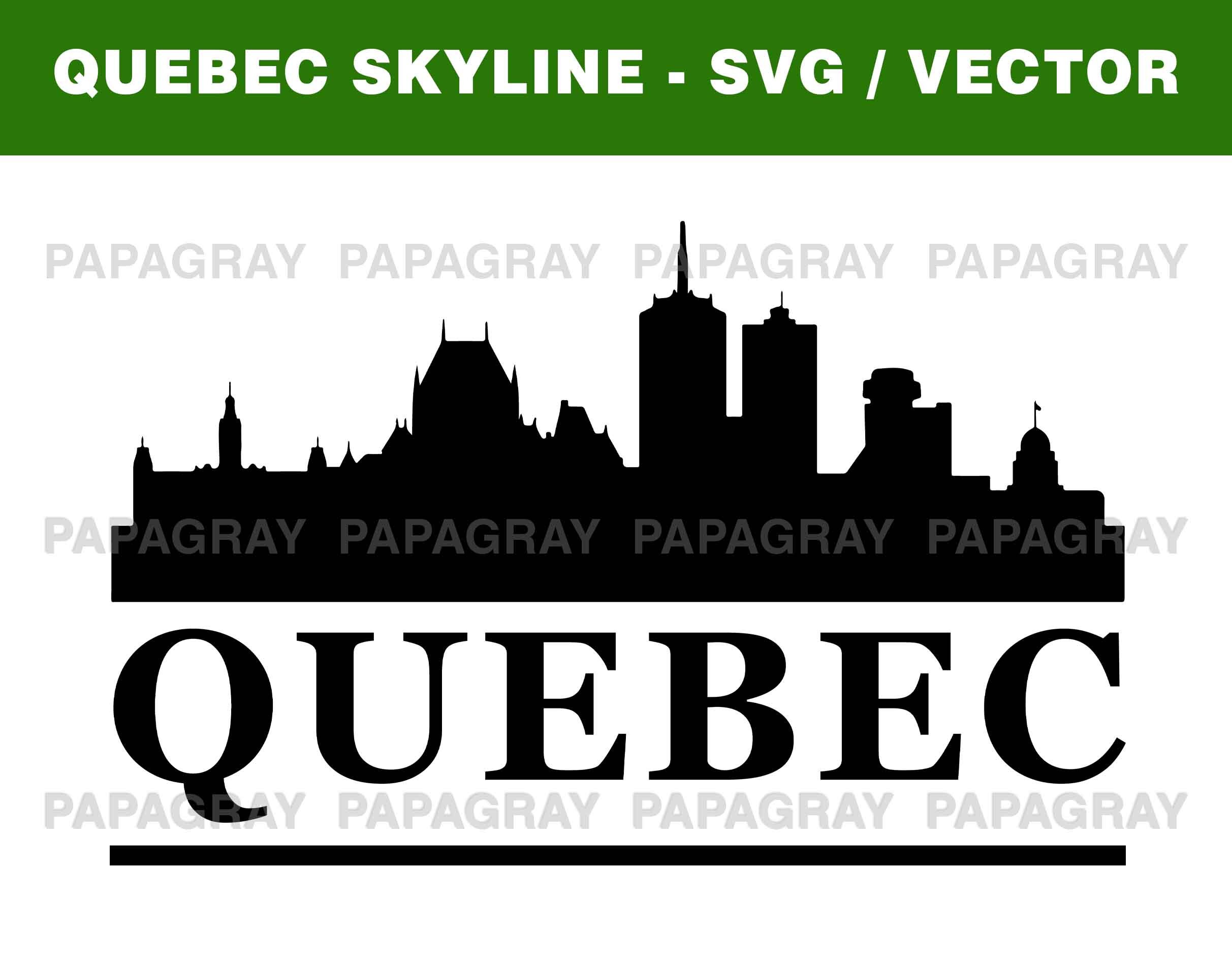 Quebec Skyline SVG Digital Download Quebec SVG Quebec | Etsy