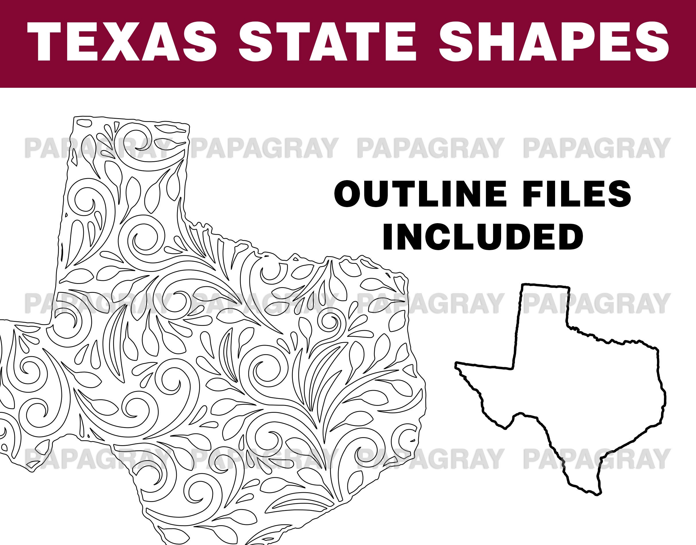 Texas SVG Texas State Shape Digital Download Texas - Etsy