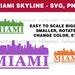 Miami Skyline SVG Digital Download Miami SVG, Miami PNG, Miami Vector ...