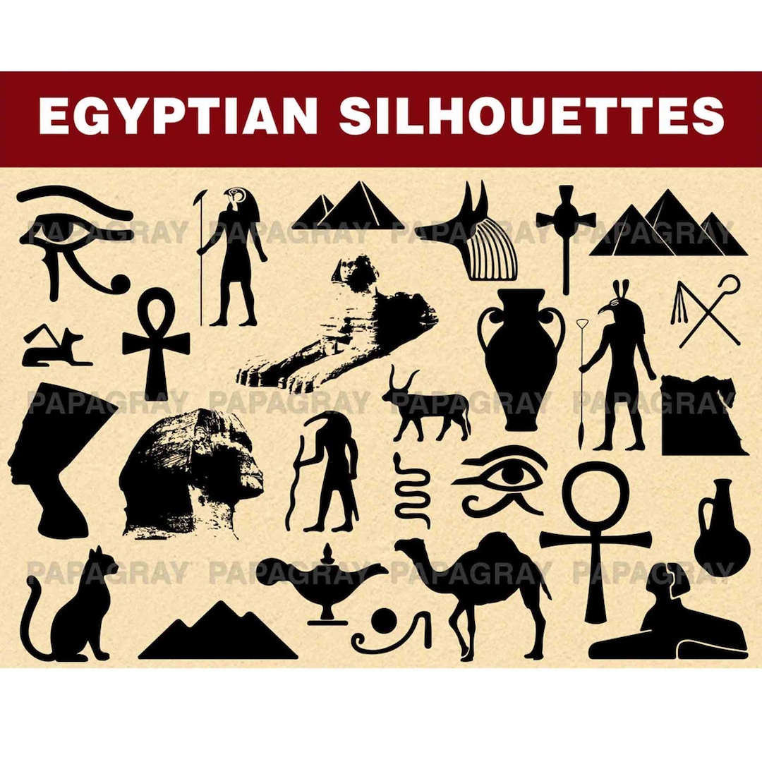 Egypt Silhouette Pack - 35 Designs | Digital Download | Egypt SVG ...