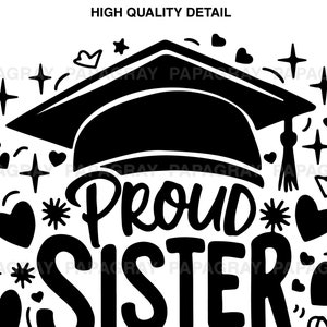 Sister of Graduate SVG Vector Bundle - 3 Designs | Digital Download ...