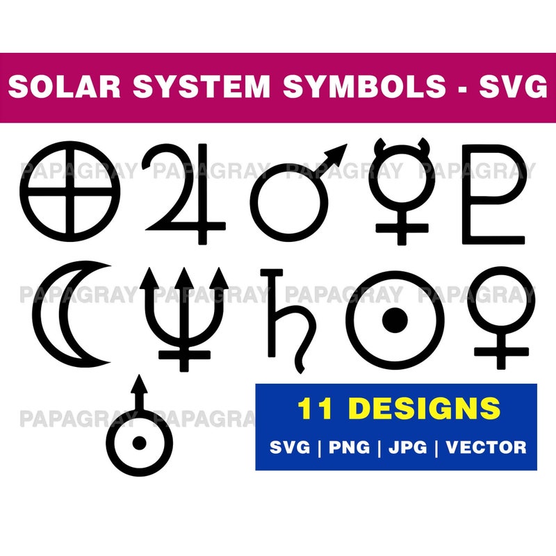 Solar Systems Svgs - Etsy