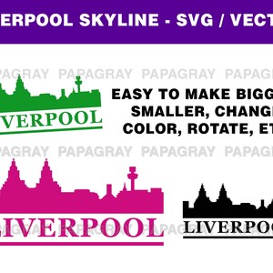 Liverpool Skyline SVG Digital Download Liverpool SVG | Etsy