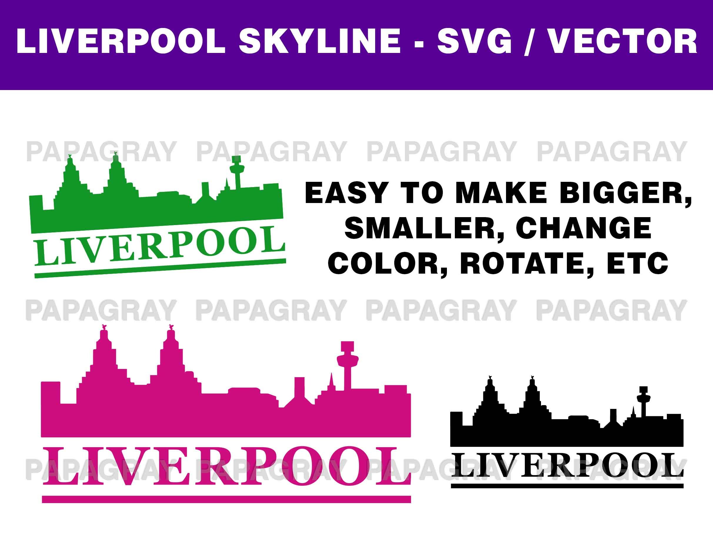 Liverpool Skyline SVG Digital Download Liverpool SVG - Etsy UK