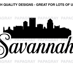 Savannah Georgia SVG Vector Graphic Bundle (digital Download) - Etsy