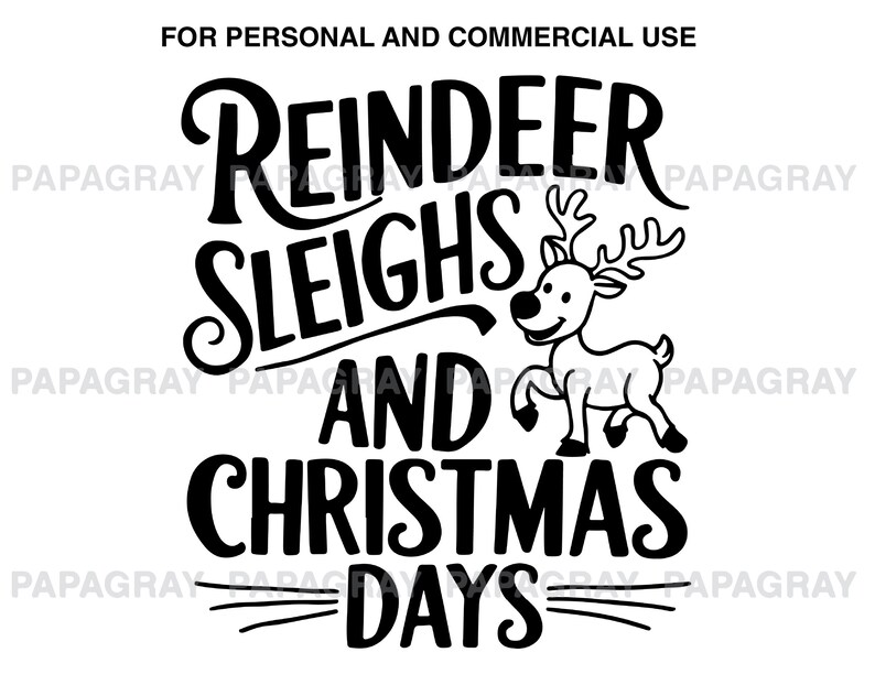 Reindeer Sayings SVG Vector Bundle - 20 Designs | Digital Download ...
