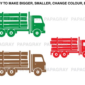 Log Trucks SVG Vector Bundle - 6 Designs | Digital Download | Logging ...