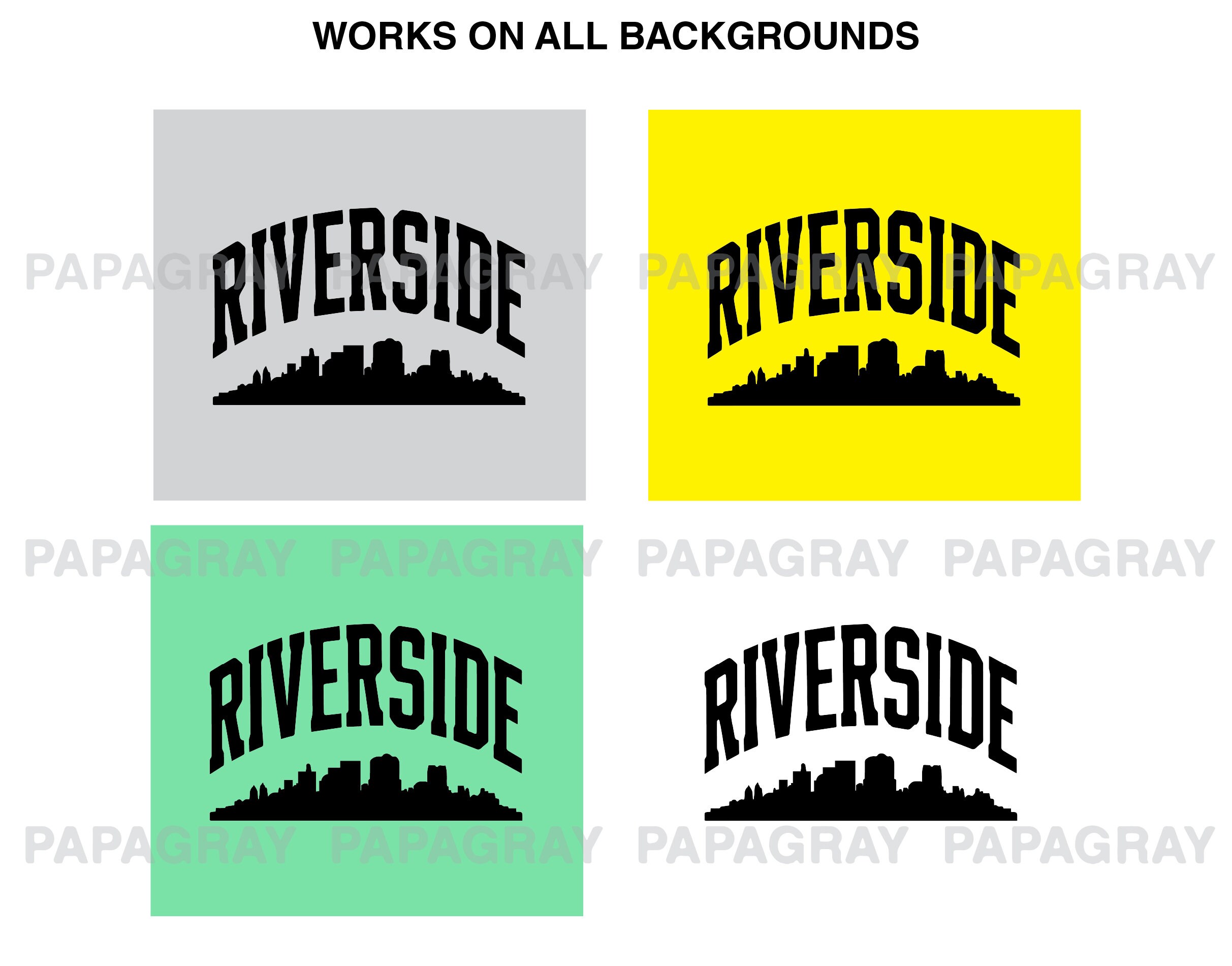 Riverside Skyline SVG Vector Bundle: California Silhouette (digital ...