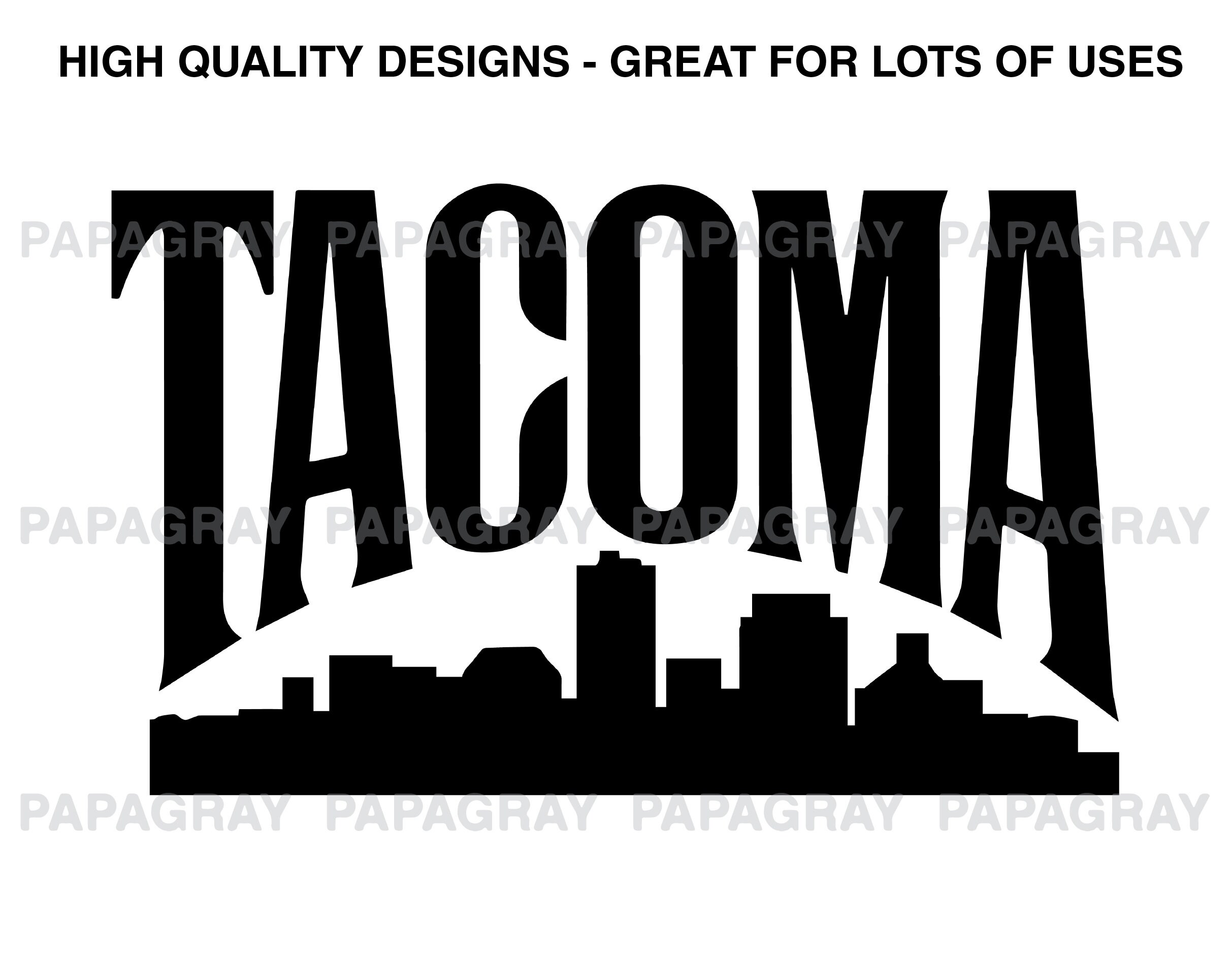 Tacoma Skyline SVG Vector Bundle - 6 Designs | Digital Download ...