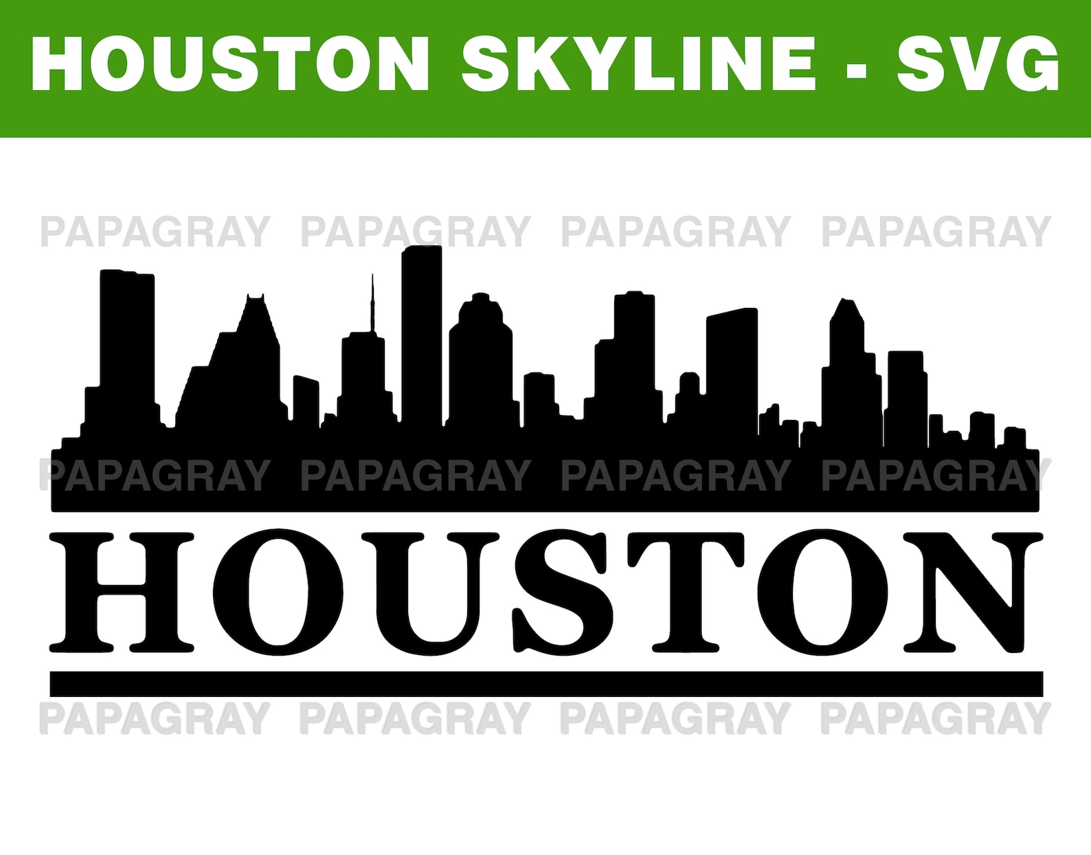 Houston Skyline SVG Digital Download Houston SVG Houston - Etsy