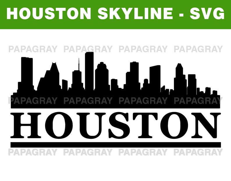 Houston Skyline SVG Digital Download Houston SVG Houston - Etsy