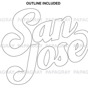 San Jose Skyline SVG Vector Bundle: 6 Designs (digital Download) - Etsy