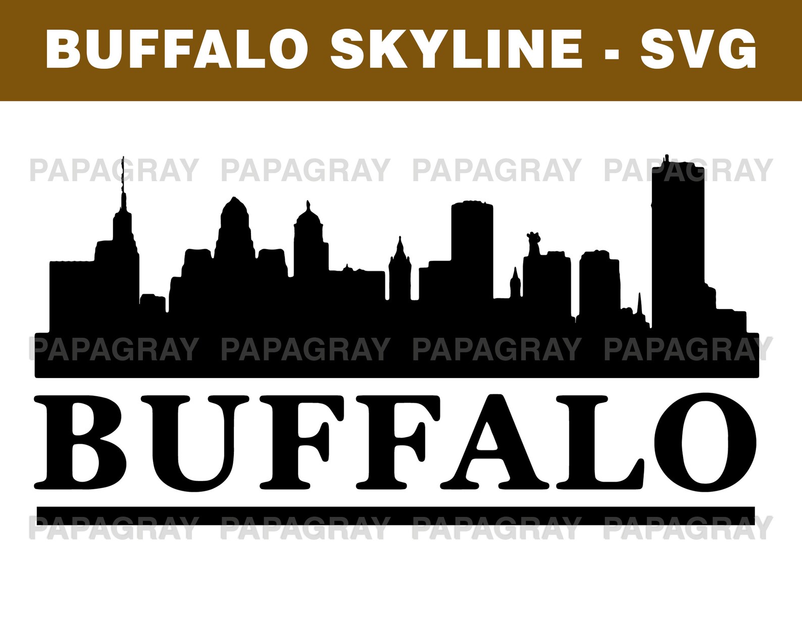 Buffalo Skyline SVG Digital Download Buffalo SVG Buffalo - Etsy
