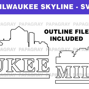 Milwaukee Skyline SVG | Digital Download | Milwaukee SVG, Milwaukee PNG ...