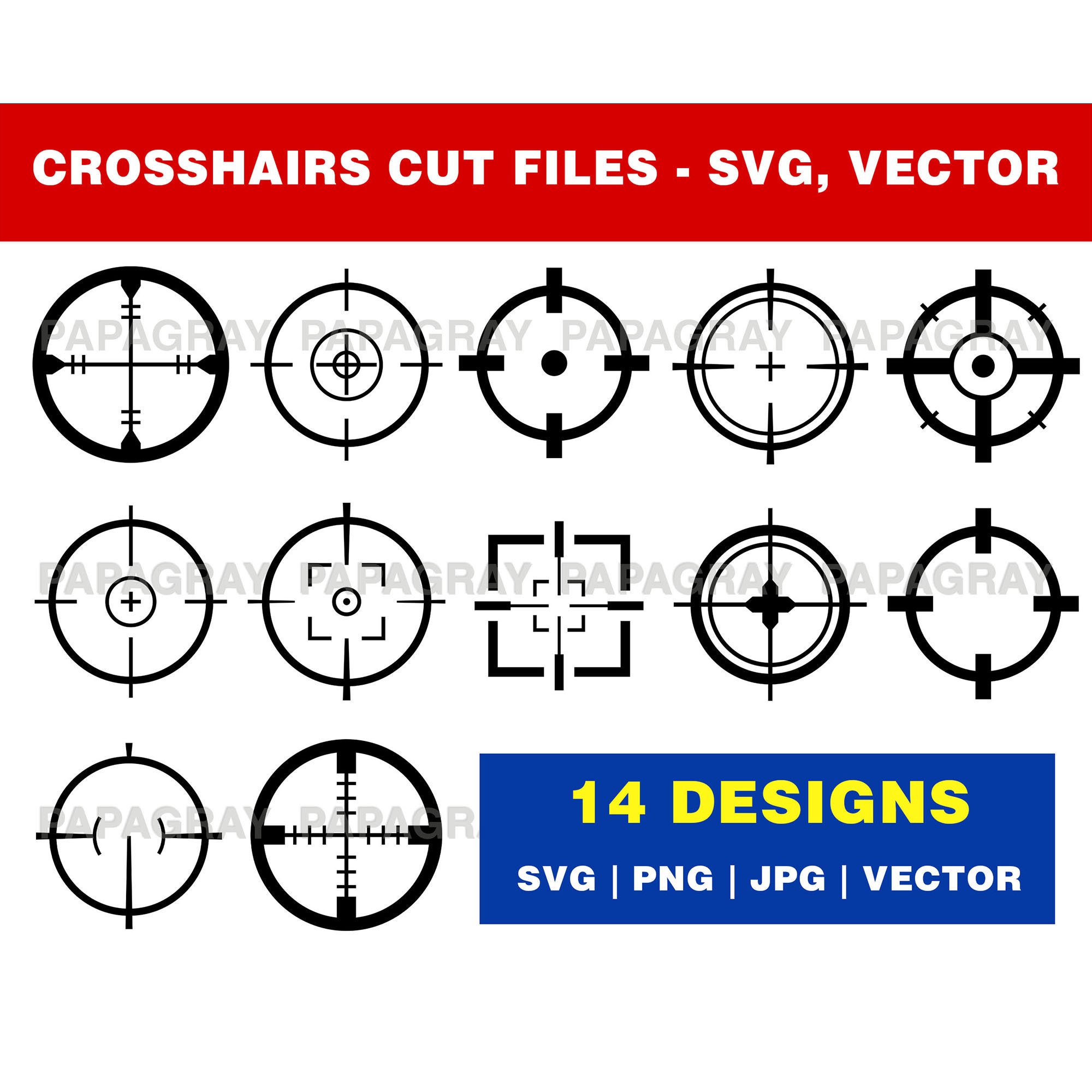 Crosshairs Clip Art