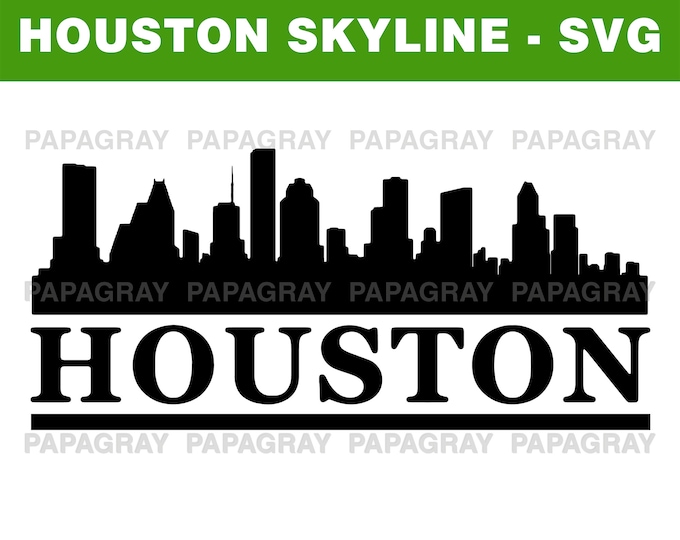 Houston Skyline SVG Digital Download Houston SVG, Houston PNG, Houston ...