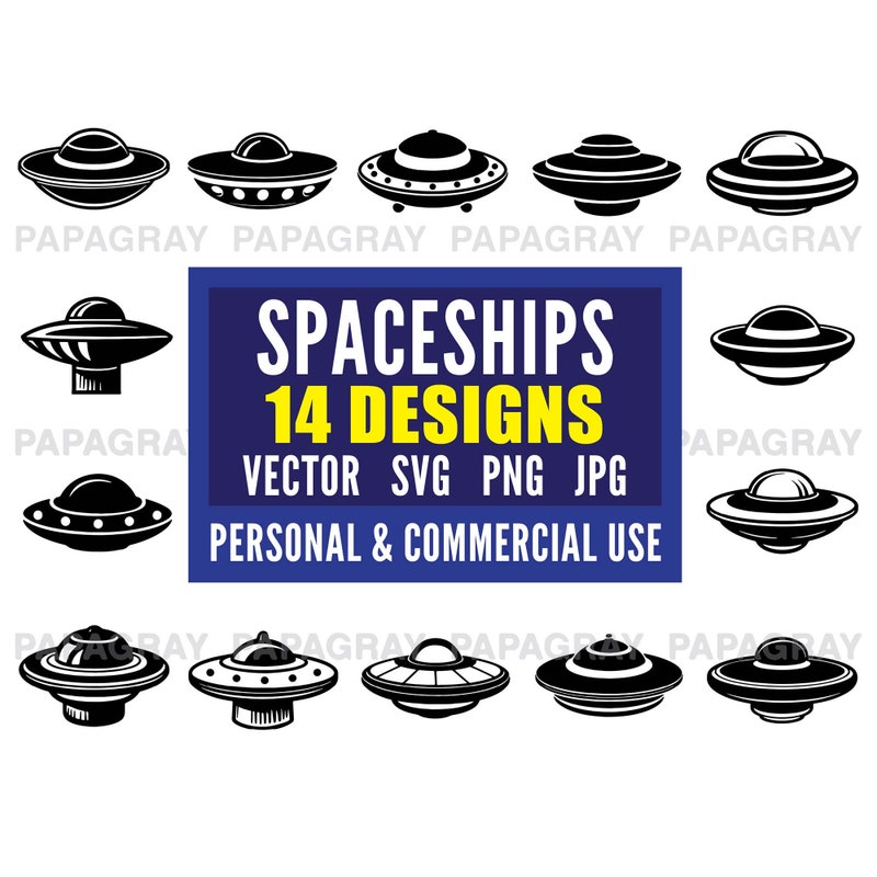 Flying Saucer Svg - Etsy
