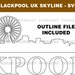 Blackpool UK Skyline SVG | Digital Download | Blackpool SVG, Blackpool ...