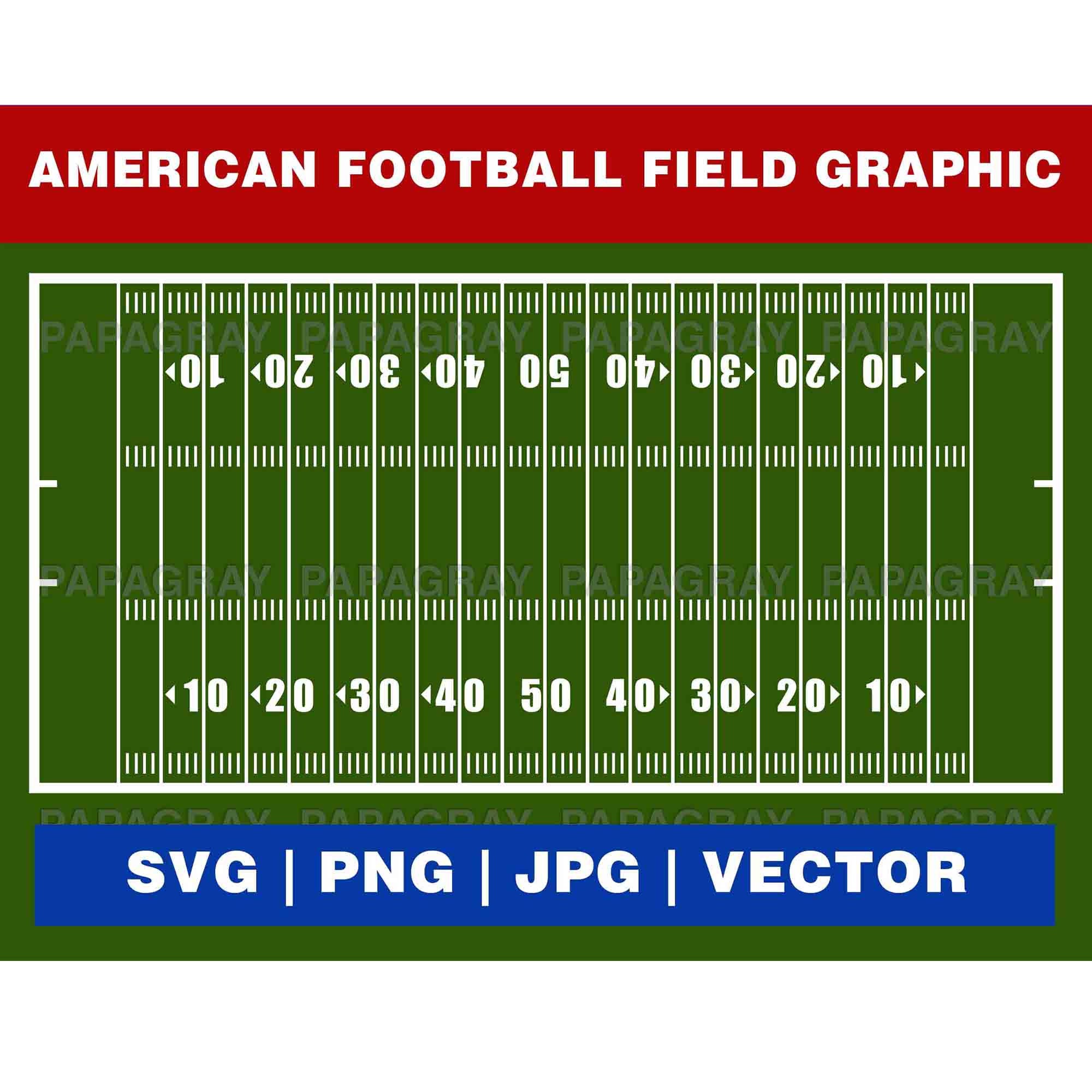 American Football Field Graphic