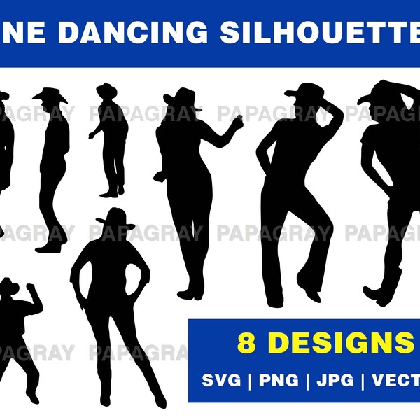 Line Dance Svg - Etsy