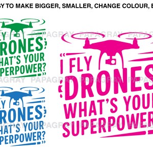10 Drone Sayings SVG Vector Bundle Digital Download Quadcopter ...