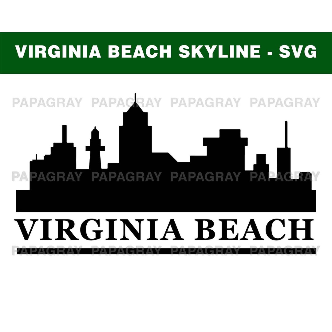 Virginia Beach Skyline SVG | Digital Download | Virginia Beach SVG ...