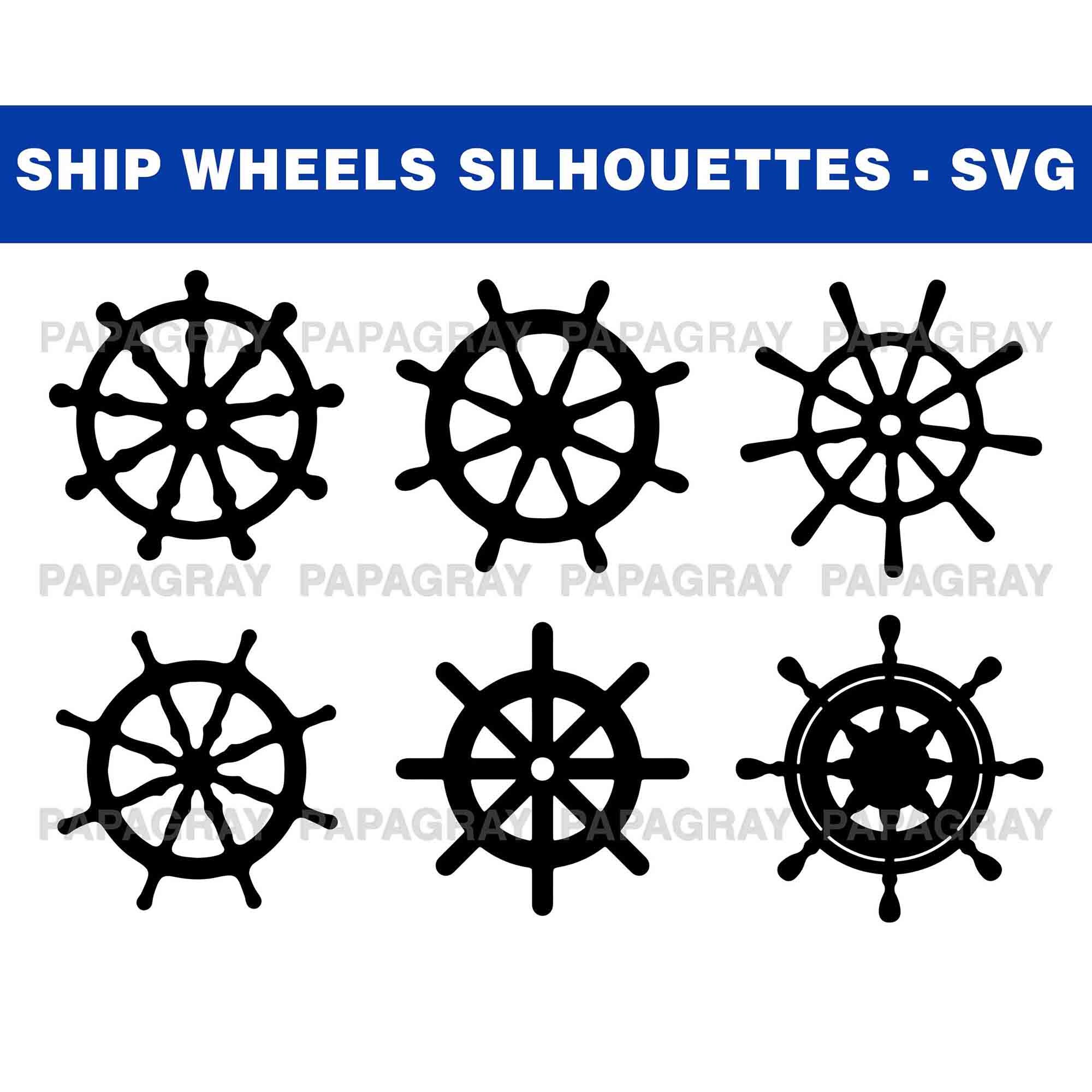 Ships Wheel Silhouette