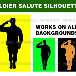 Soldier Salute SVG Graphic - 12 Designs | Digital Download | Army ...