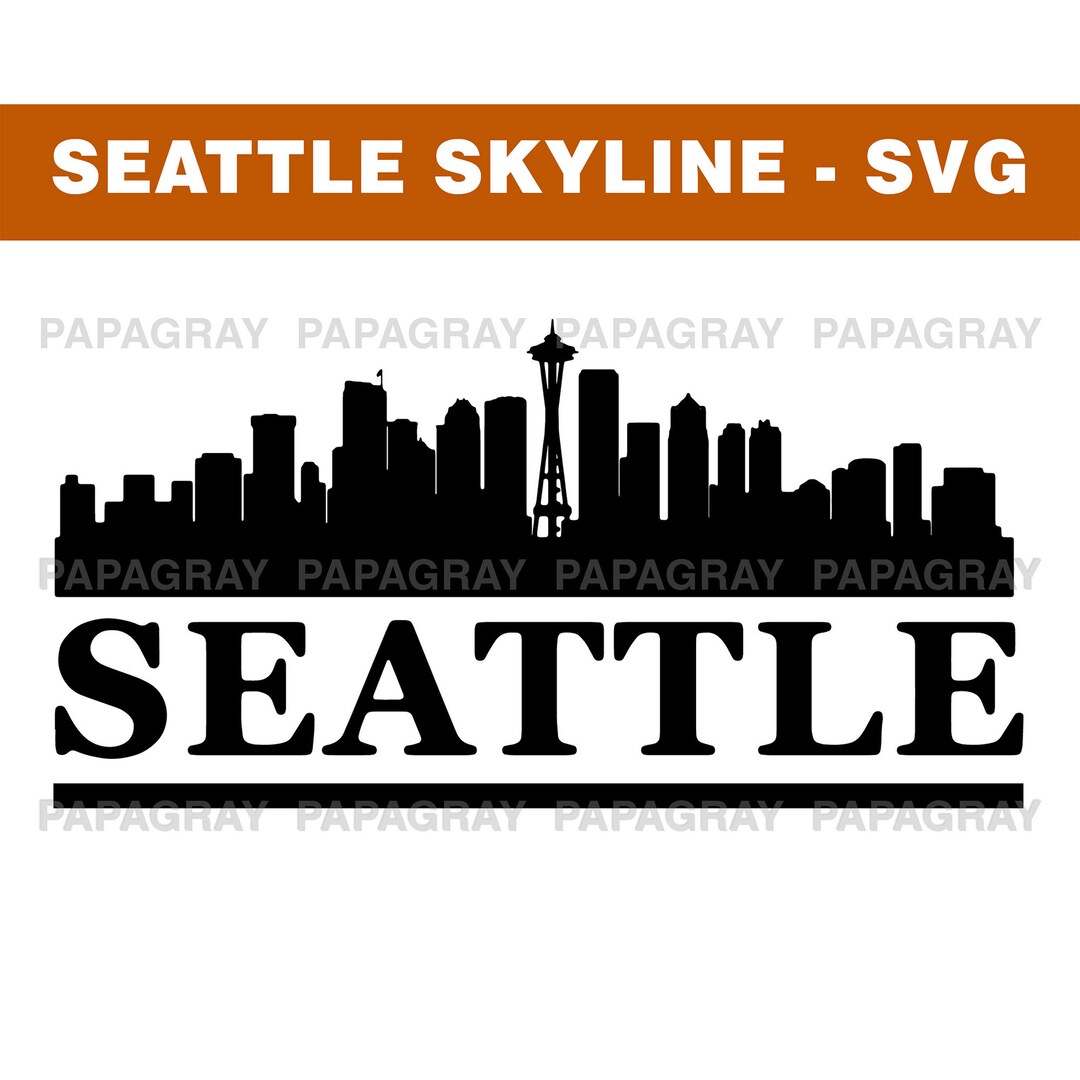 Seattle Skyline SVG Digital Download Seattle SVG, Seattle PNG, Seattle ...