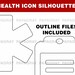 Health Medical SVG Silhouette Pack - 24 Designs | Digital Download ...