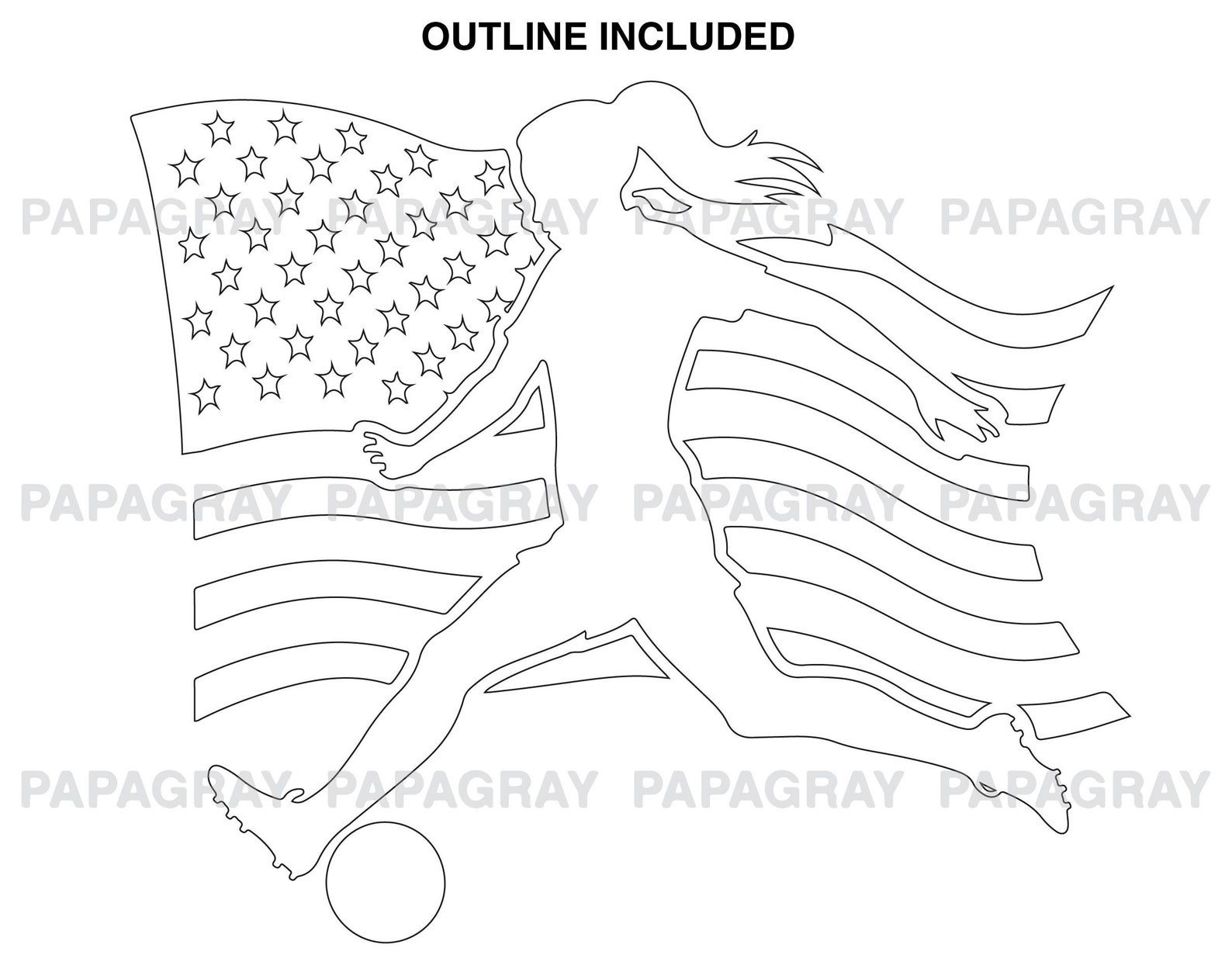 Soccer Player Woman SVG Vector Graphic Digital Download Lady Soccer ...