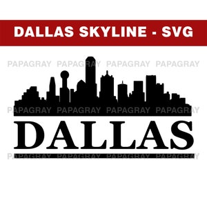 Dallas Skyline SVG | Digital Download | Dallas SVG, Dallas PNG, Dallas ...