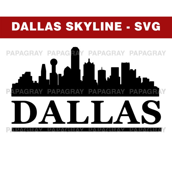 Dallas Skyline Png - Etsy