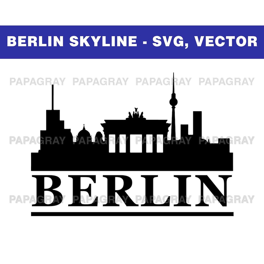 Berlin Skyline SVG | Digital Download | Berlin SVG, Berlin Germany PNG ...