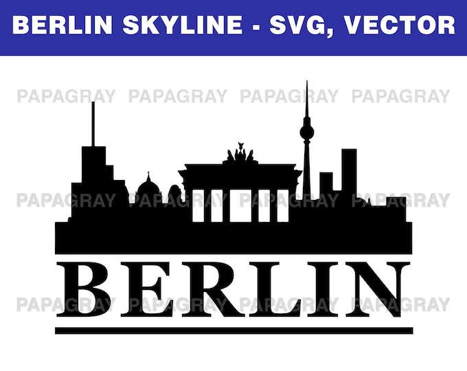 Berlin Skyline SVG: Germany City Vector (digital Download) - Etsy