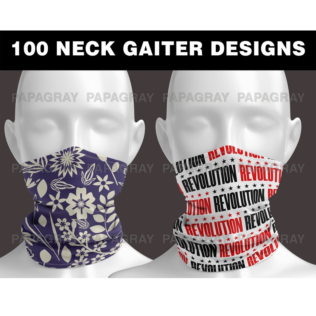 100 Neck Gaiter Sublimation PACK | Digital Download | Neck Gaiter ...
