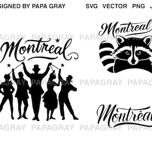 Montreal SVG Vector Graphic Bundle - 6 Designs | Digital Download ...