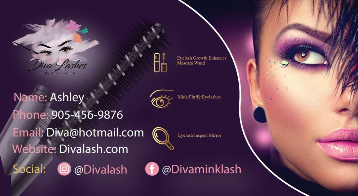 Logo Design for Eyelash Company Files Included Ai, Psd, Png, Jpeg - Etsy