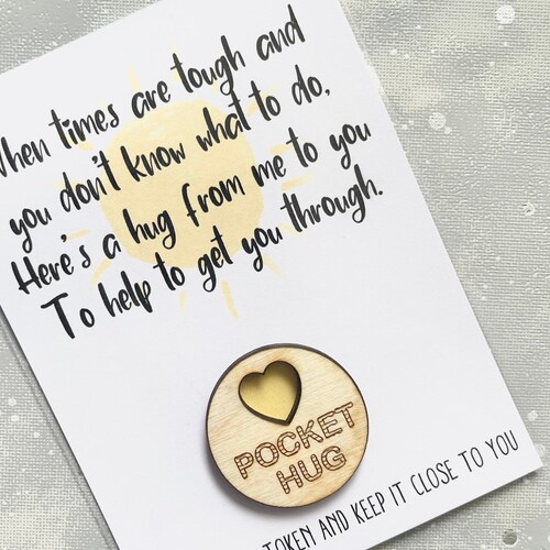 Pocket Hug Thinking of You Token - Etsy
