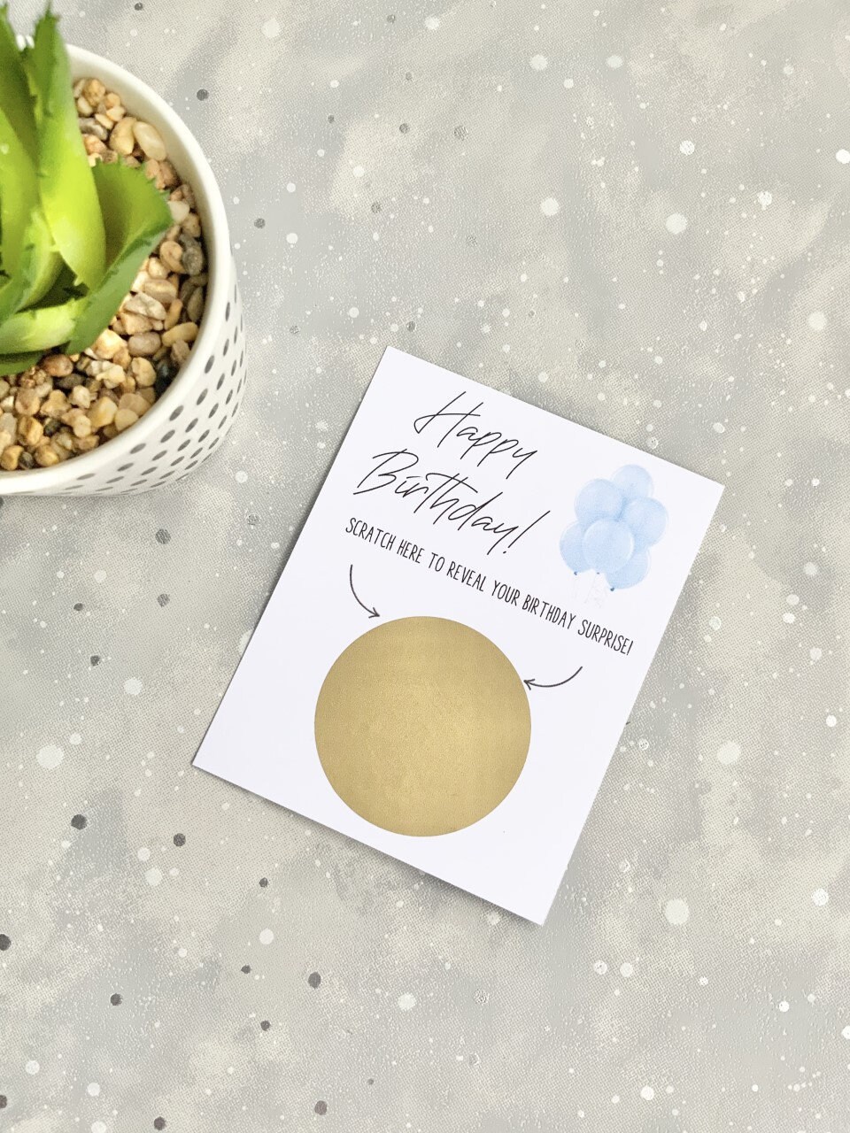 Happy Birthday personalised scratch card birthday | Etsy