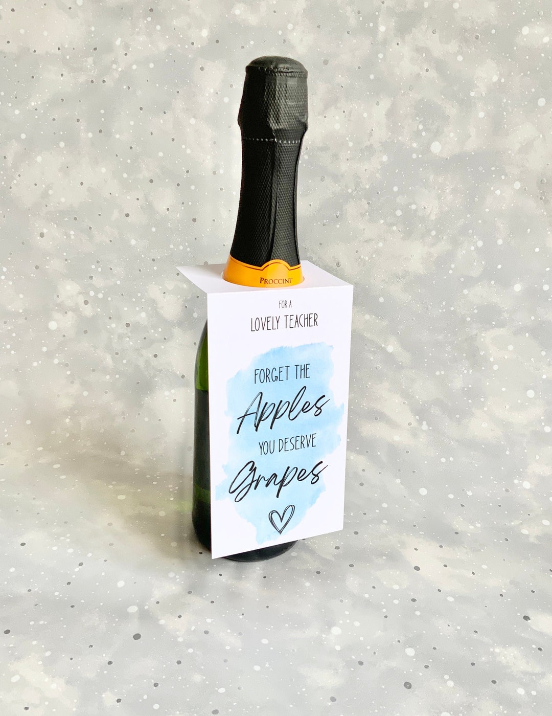 Funny Teacher Thank You Prosecco/wine Bottle Tag, Thank You Teacher ...